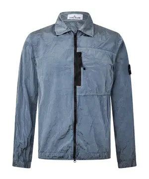 Stone Island Collared Lightweight Zip Up Jacket