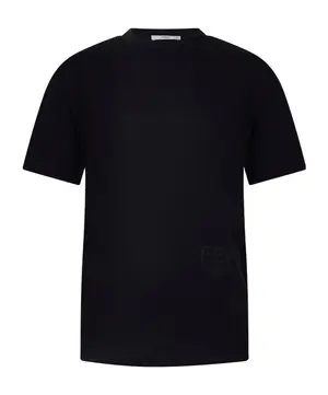 Fendi Loose-fit Crew Neck Short-sleeve T-shirt - Black
