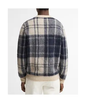 Barbour Plaid V-neck Sweater