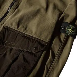 Stone Island Colorblocked Hooded Jacket