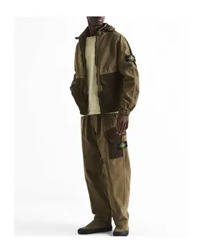 Stone Island Colorblocked Hooded Jacket