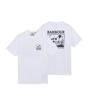 Barbour Script Graphic T-shirt - White