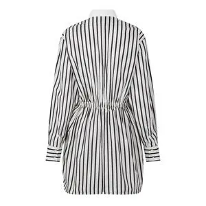 Valentino Garavani Vertical Stripe Shirtdress With Bow Detail - No