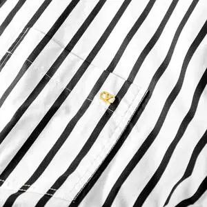 Valentino Garavani Vertical Stripe Shirtdress With Bow Detail