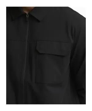 Barbour Long-sleeve Zip-up Shirt Jacket With Flap Pocket