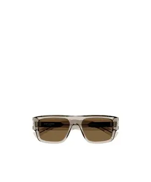 Saint Laurent Translucent Square Frame Sunglasses