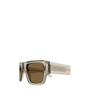 Saint Laurent Translucent Square Frame Sunglasses