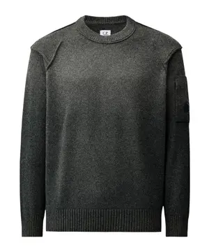 C.P. COMPANY Long Sleeve Crewneck Jumper - Grey