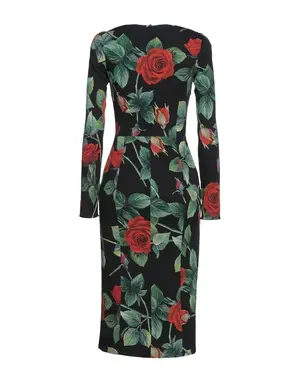 Dolce & Gabbana Printed Long Sleeve Dress