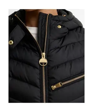 Barbour Quilted Hooded Jacket With Zip Closure