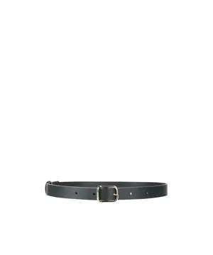 Chloé Solid Color Leather Belt With Metal Buckle