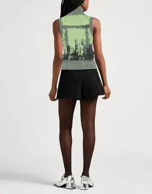 DIESEL® Sleeveless Knit Turtleneck Top