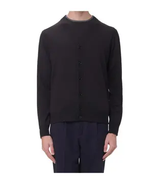 PAOLO PECORA Long-sleeve Cardigan With Ribbed Details