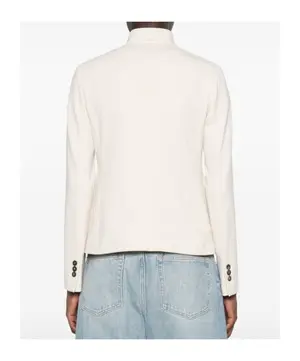 CIRCOLO 1901 Mandarin Collar Patch Pocket Blazer