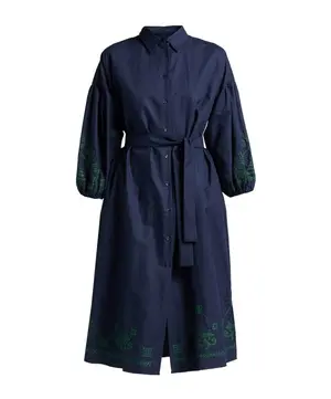 Max Mara Embroidered Shirt Dress