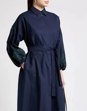 Max Mara Embroidered Shirt Dress