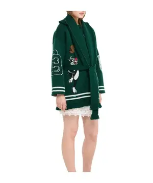 Alanui X Looney Tunes Bugs Bunny & Sylvester Wool Cardigan
