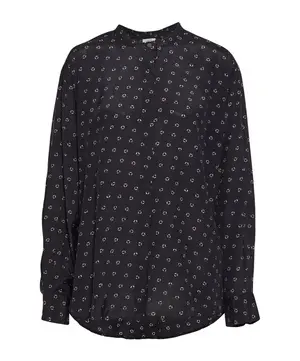 Isabel Marant Étoile Geometricprinted Longsleeve Shirt - Black