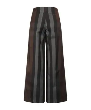 Burberry Wide-leg Striped Trousers