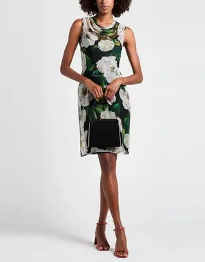 Dolce & Gabbana Sleeveless Floral Print Chiffon Dress