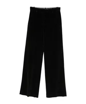 CIRCOLO 1901 Velvet-effect Wide-leg Trousers