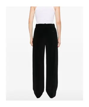 CIRCOLO 1901 Velvet-effect Wide-leg Trousers