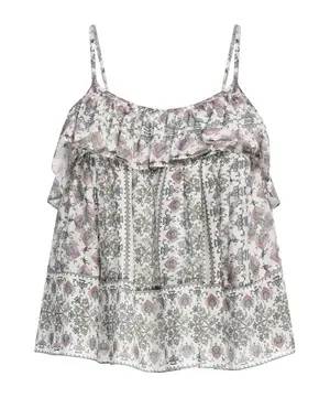 Isabel Marant Étoile Sleeveless Floral Print Ruffled Top