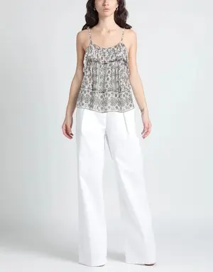 Isabel Marant Étoile Sleeveless Floral Print Ruffled Top