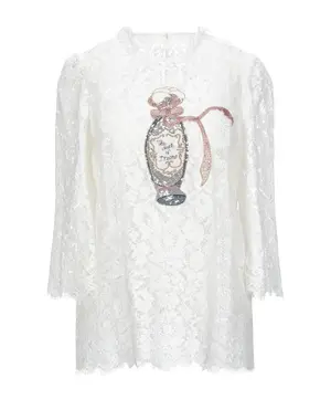 Dolce & Gabbana Lace Three-quarter Sleeve Top