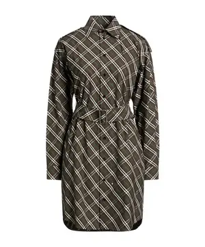 Burberry Checked Long Sleeve Shirt Dress