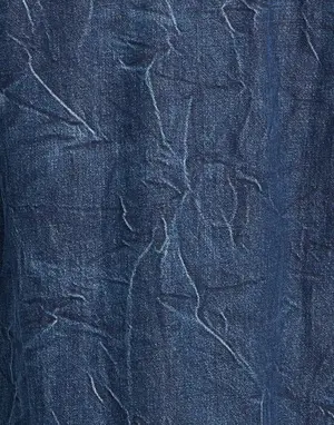 GANNI Denim Short Sleeve Shirt Dress