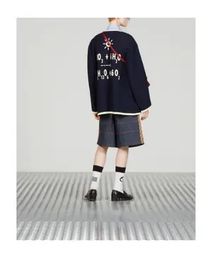 Gucci High-waist Denim Bermuda Shorts