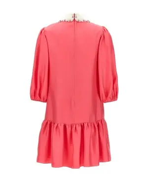 Red Valentino Rivet Collar Dress
