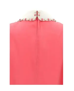 Red Valentino Rivet Collar Dress