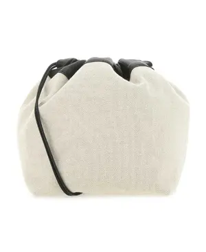 JIL SANDER Logo Printed Drawstring Bucket Bag