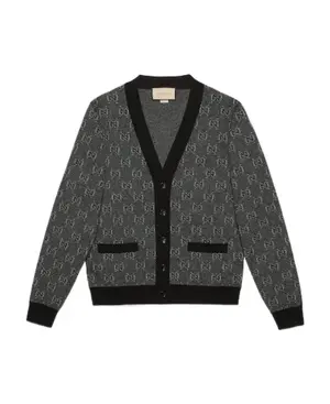 Gucci Gg Jacquard Button-up Cardigan