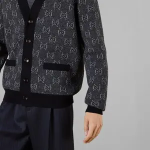 Gucci Gg Jacquard Button-up Cardigan