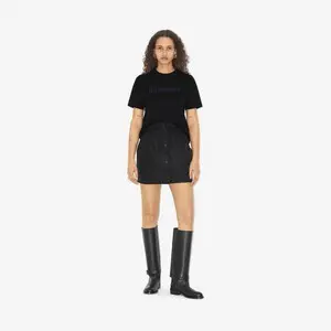 Burberry Logo-print Cotton T-shirt - Black