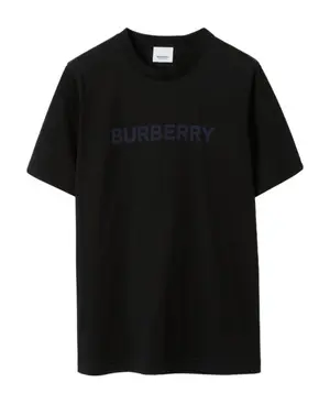 Burberry Logo-print Cotton T-shirt - Black