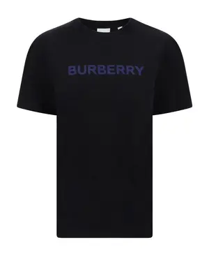 Burberry Logo-print Cotton T-shirt - Black