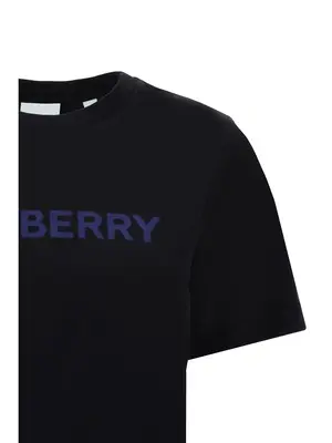 Burberry Logo-print Cotton T-shirt - Black