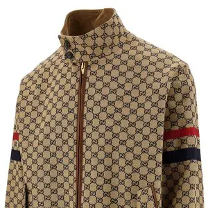 Gucci Gg Cotton Canvas Bomber Jacket