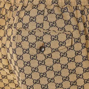 Gucci Monogrammed Elastic Waist Casual Pants