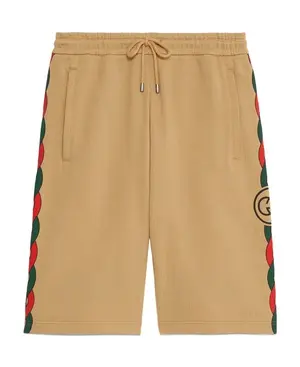 Gucci Logo-print Cotton Track Shorts