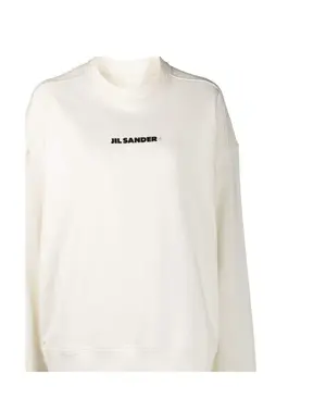 JIL SANDER Cropped Logo-print Sweatshirt