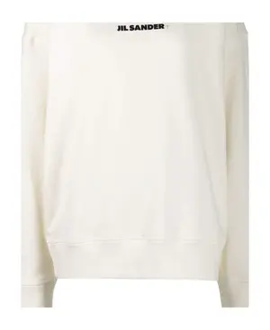 JIL SANDER Cropped Logo-print Sweatshirt