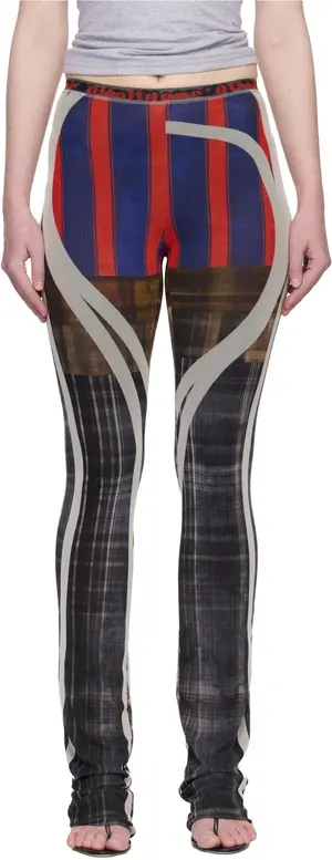 Ottolinger Mesh Otto Print Pants - Black