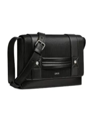 Dior Logo Embossed Shoulder Bag