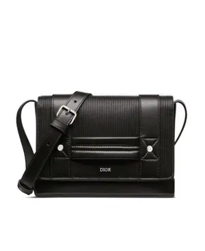 Dior Logo Embossed Shoulder Bag