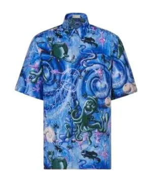 Dior Short-sleeved Shirt - Blue